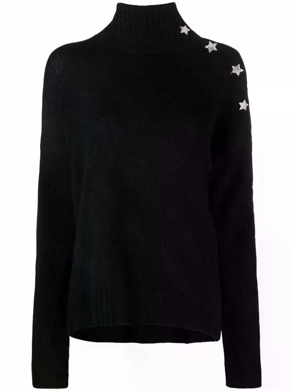 Zadig&Voltaire Alma Star-charm High-neck Jumper