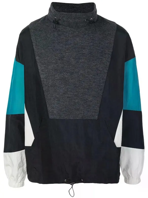 GOD'S MASTERFUL CHILDREN Oversized Knit-panel Windbreaker