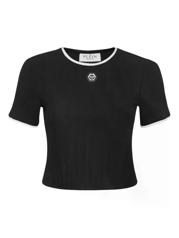 Philipp Plein Logo-patch T-shirt - Black