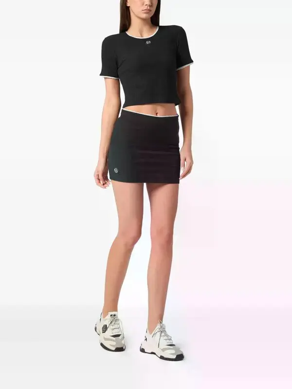 Philipp Plein Logo-patch T-shirt - Black