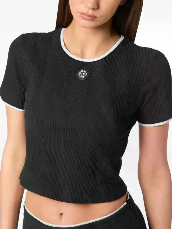 Philipp Plein Logo-patch T-shirt - Black
