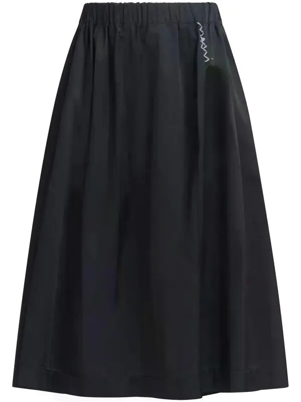 Marni Logo-embroidered Midi Skirt