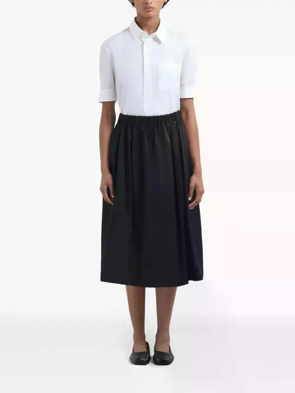 Marni Logo-embroidered Midi Skirt