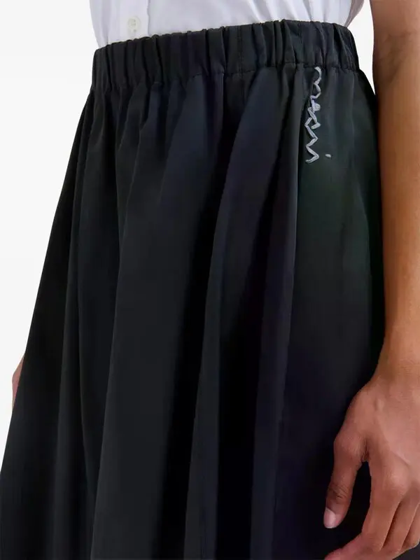 Marni Logo-embroidered Midi Skirt