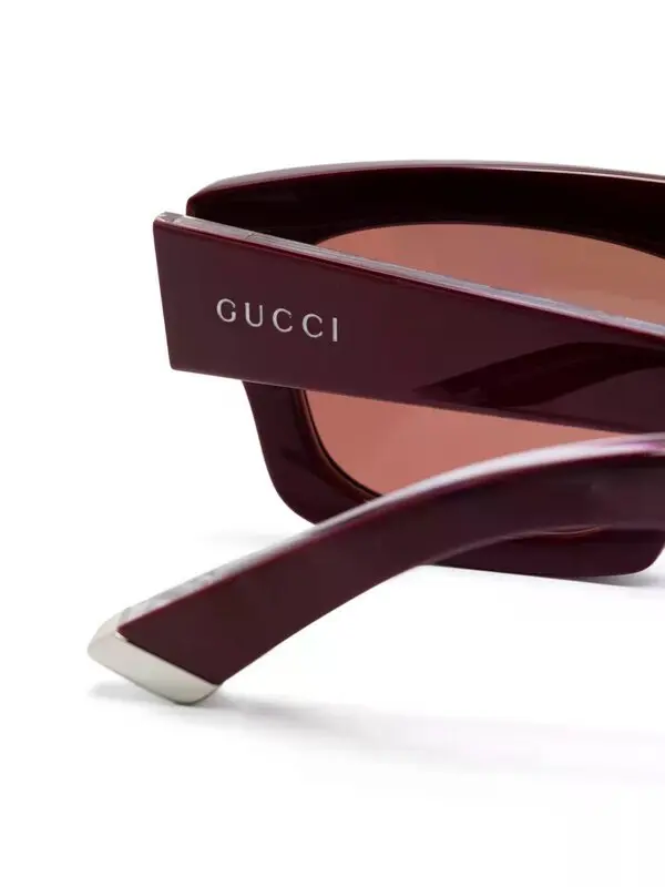 Gucci Rectangular-frame Glasses