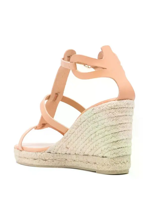 CastaÑer Leather Wedge Espadrilles