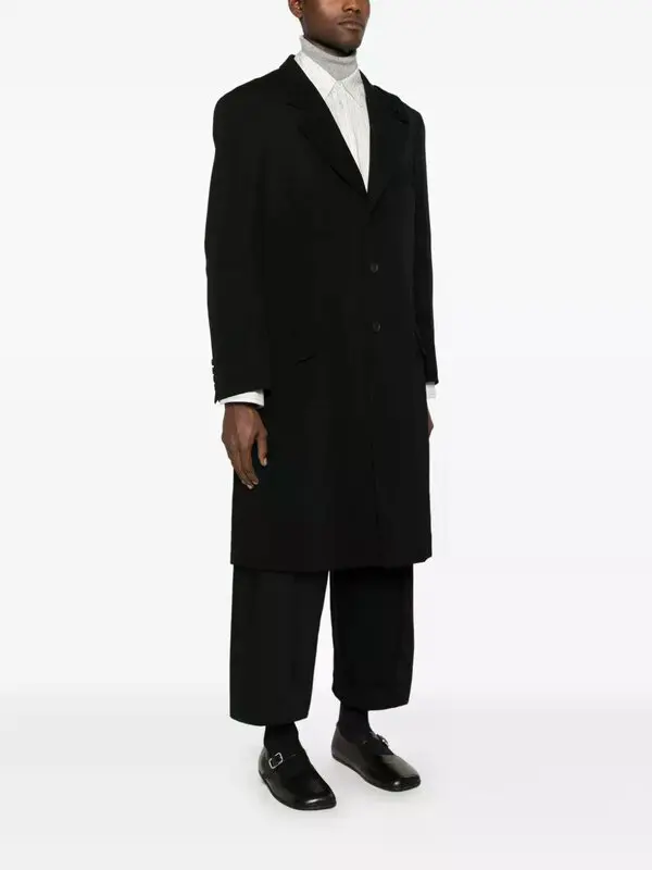 Yohji Yamamoto Wool Twill Coat