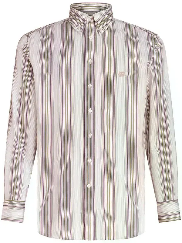 Etro Stripe-print Button-down Shirt