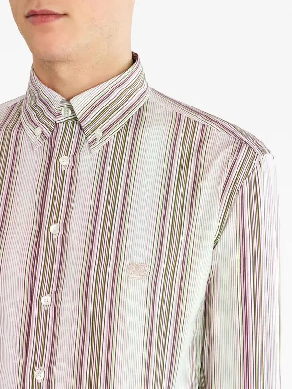 Etro Stripe-print Button-down Shirt