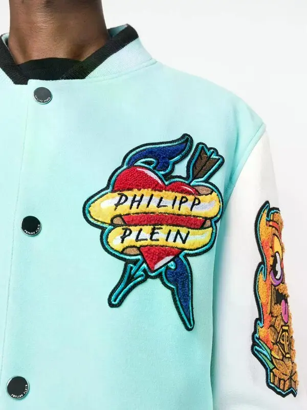 Philipp Plein Hawaii Varsity Bomber Jacket