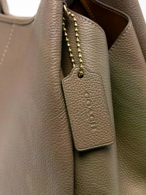 COACH Lana Pebbled-leather Tote Bag - Brown