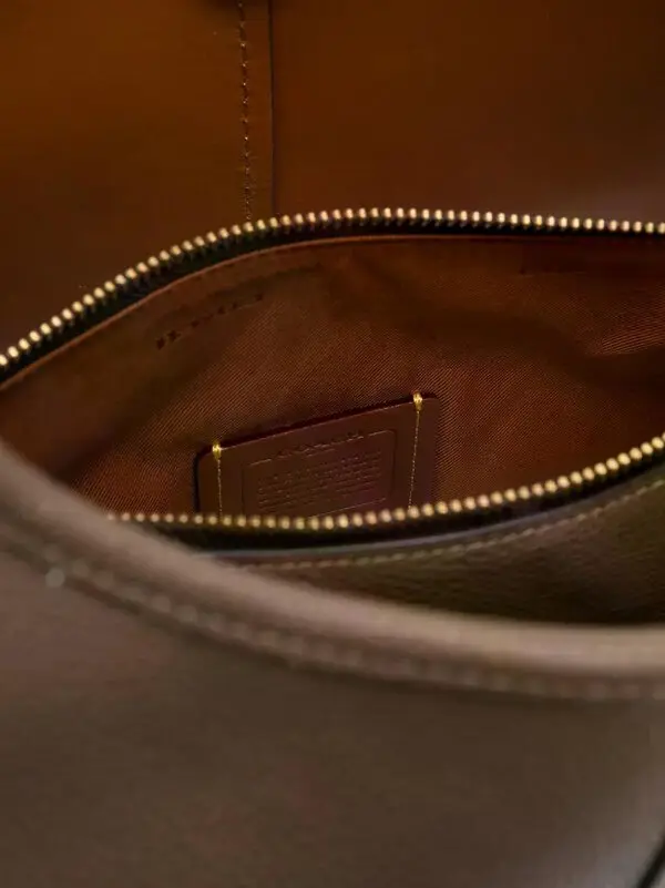 COACH Lana Pebbled-leather Tote Bag - Brown