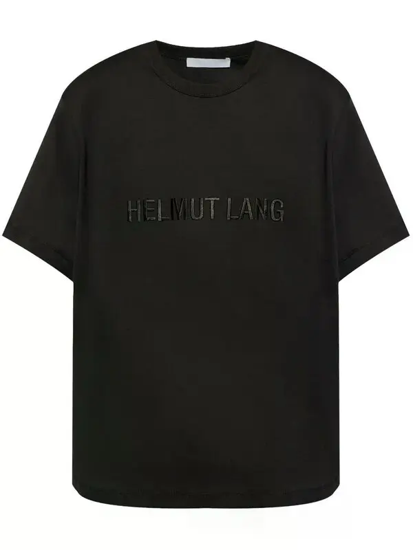 Helmut Lang Logo Embroidered Cotton T-shirt