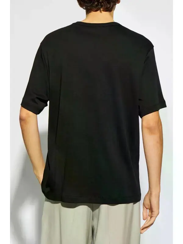 Helmut Lang Logo Embroidered Cotton T-shirt