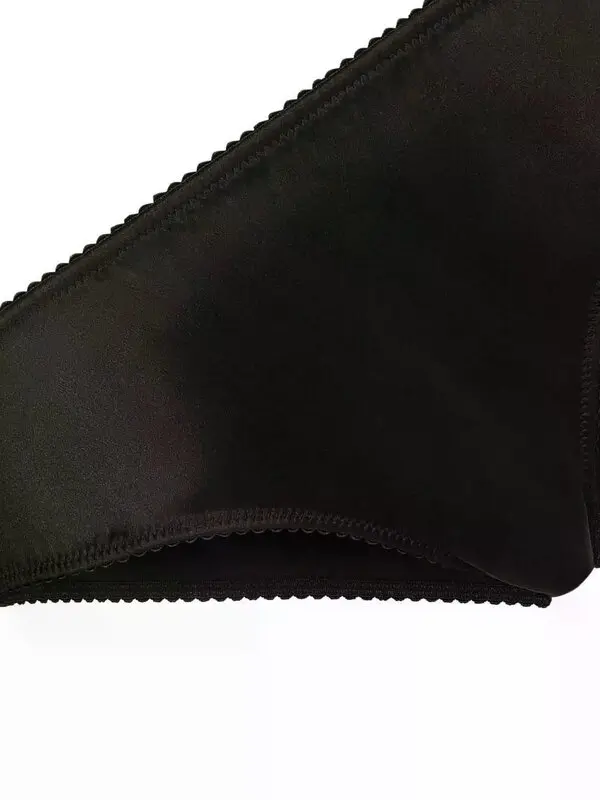 Dolce & Gabbana Mid-rise Satin Briefs - Black