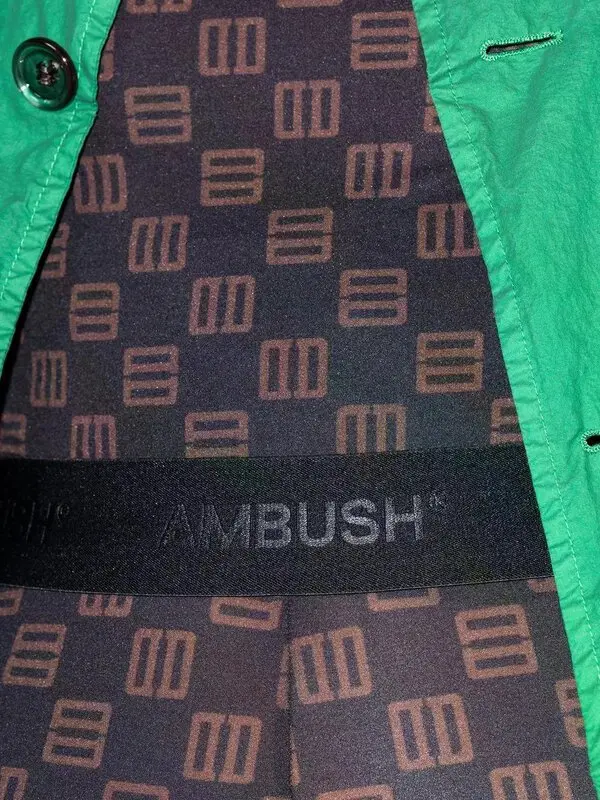 AMBUSH Monogram-print High-waist Cycling Shorts - Black