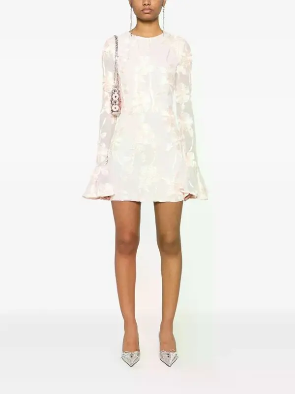 ROTATE BY BIRGER CHRISTENSEN Floral-mesh Mini Dress