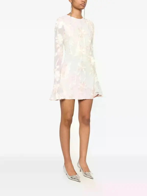 ROTATE BY BIRGER CHRISTENSEN Floral-mesh Mini Dress