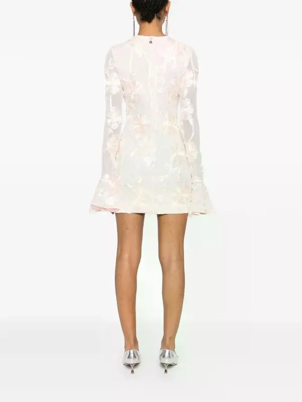 ROTATE BY BIRGER CHRISTENSEN Floral-mesh Mini Dress
