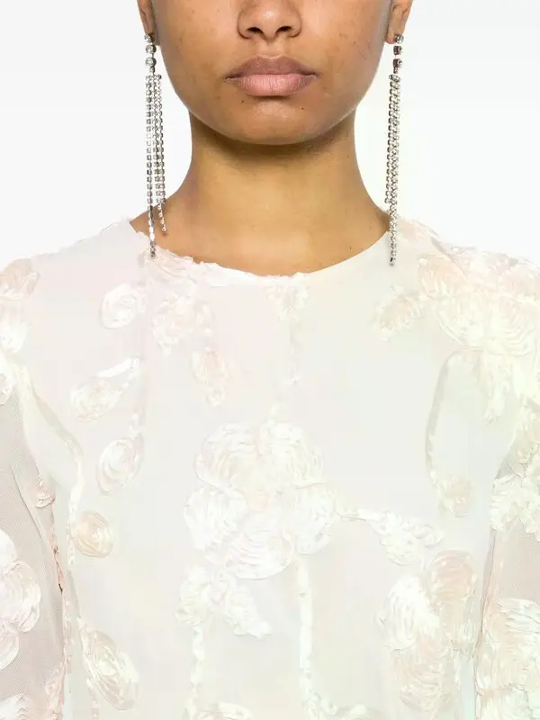 ROTATE BY BIRGER CHRISTENSEN Floral-mesh Mini Dress