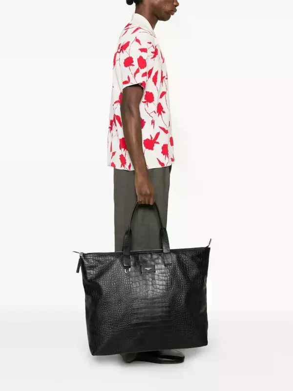 Dolce & Gabbana Large Crocodile-embossed Leather Tote