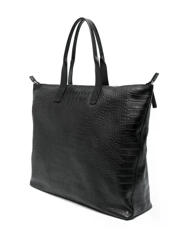 Dolce & Gabbana Large Crocodile-embossed Leather Tote