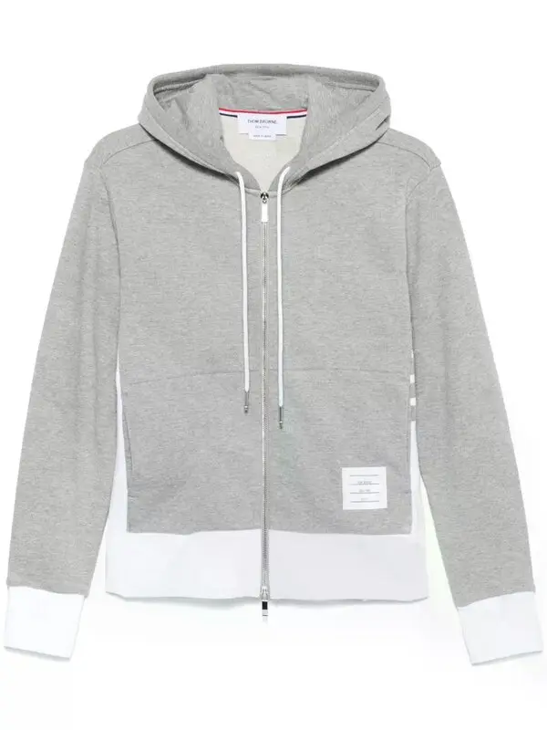 Thom Browne Loopback 4-bar Zip-up Hoodie