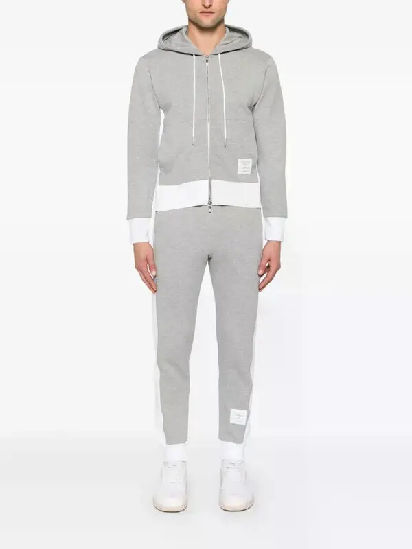 Thom Browne Loopback 4-bar Zip-up Hoodie