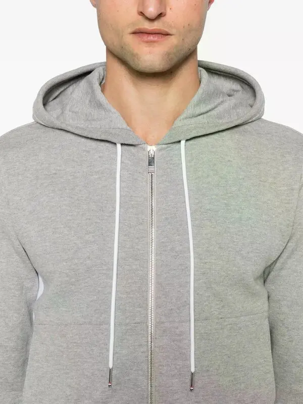 Thom Browne Loopback 4-bar Zip-up Hoodie