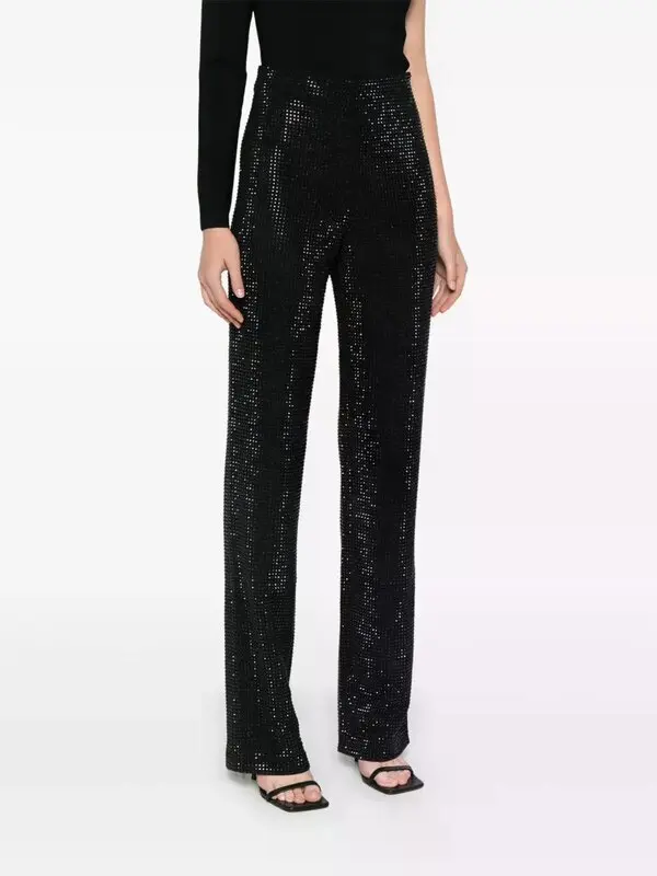 Roland Mouret Crystal-embellished Tailored Trousers