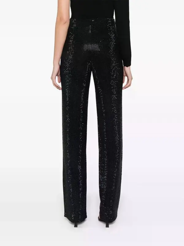 Roland Mouret Crystal-embellished Tailored Trousers