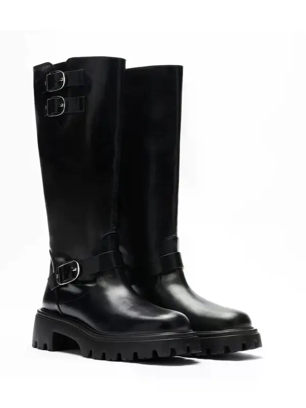 STUART WEITZMAN Emerson Moto Boots - Black