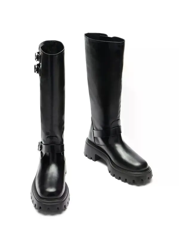STUART WEITZMAN Emerson Moto Boots - Black