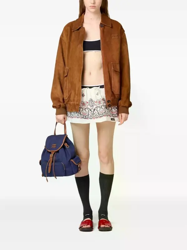 Miu Miu Suede Blouson Jacket