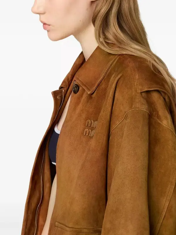 Miu Miu Suede Blouson Jacket