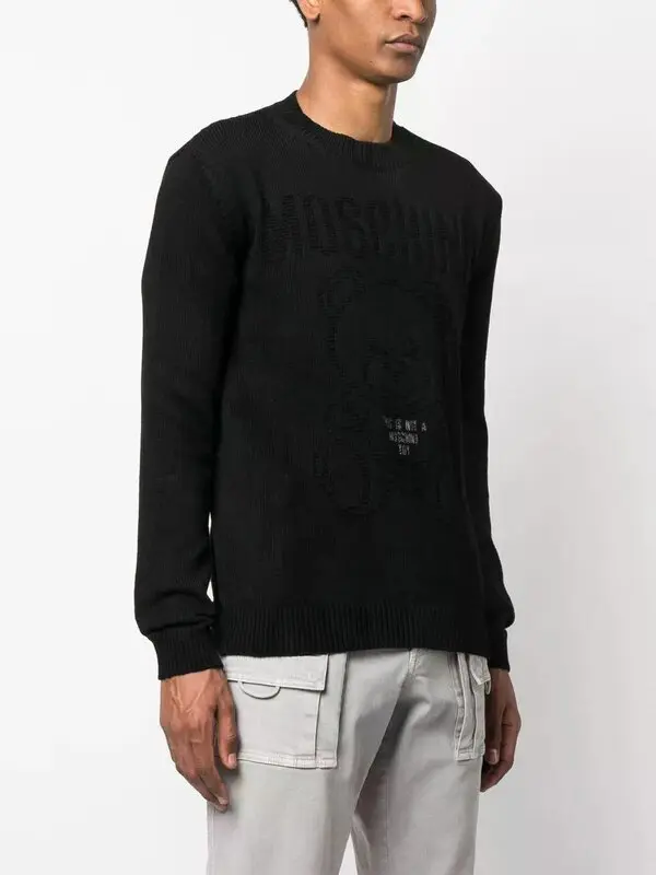 Moschino Slogan-intarsia Sweater