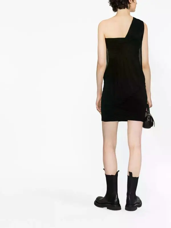 Rick Owens One-shoulder Ruched Minidress