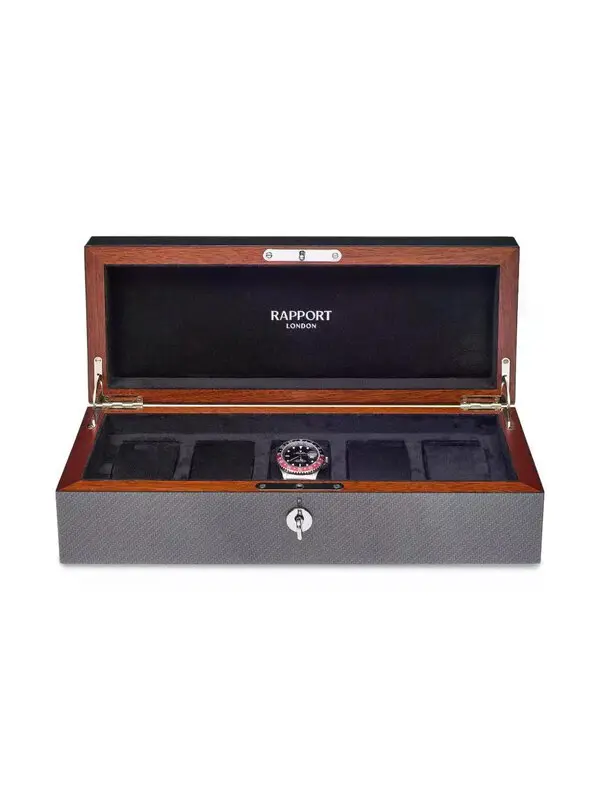 RAPPORT LONDON Carbon Fiber Five Watch Box