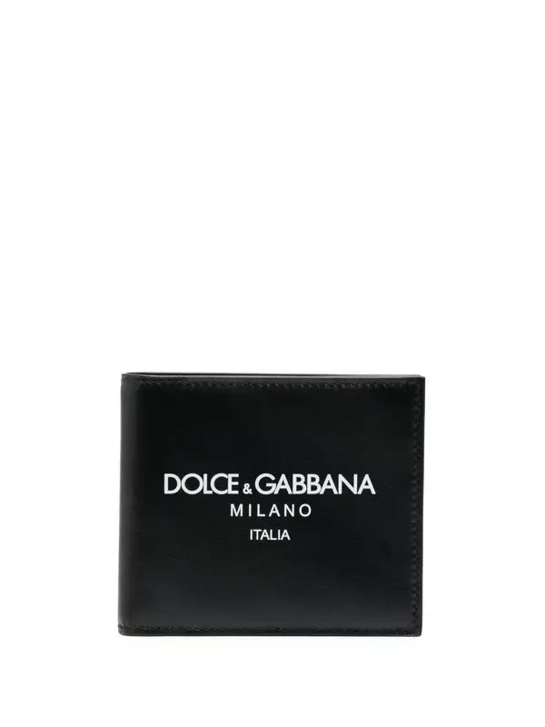 Dolce & Gabbana Logo-print Leather Wallet - Black