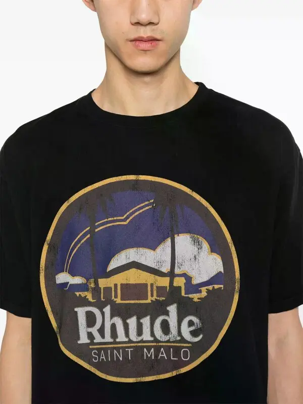 Rhude Logo-print Cotton T-shirt