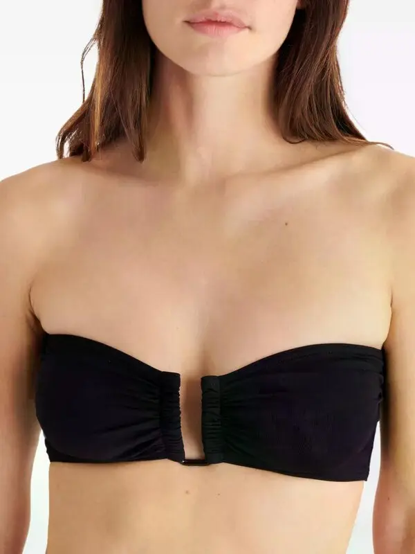 ERES Stretch Bandeau Bikini Top - Black