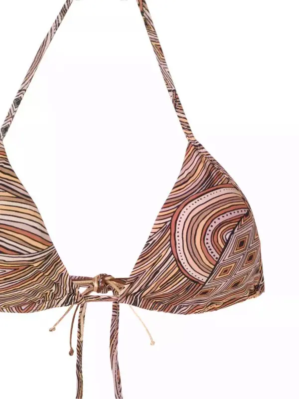 AMIR SLAMA Printed Triangle Bikini Set
