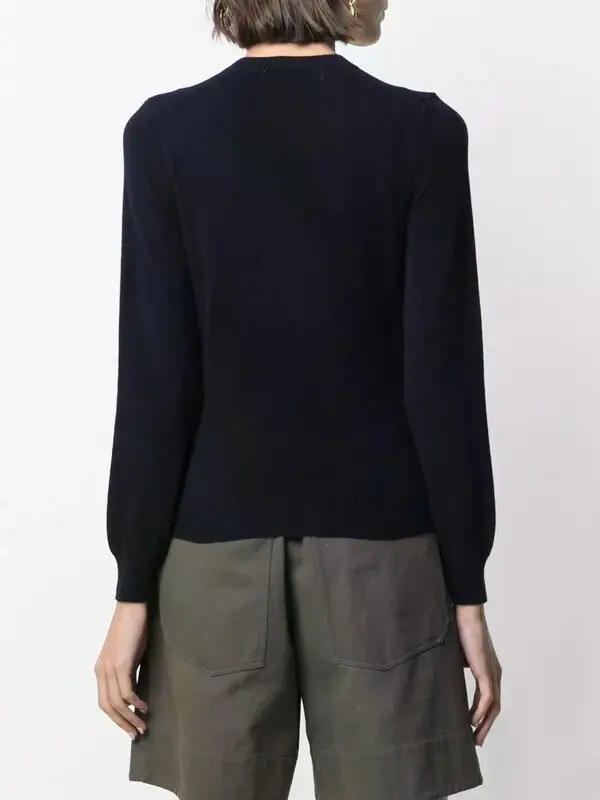 Play Comme Des Garcon Double Heart Motif Jumper