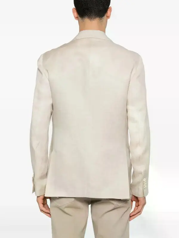 LARDINI Brooch-detail Blazer - Neutrals