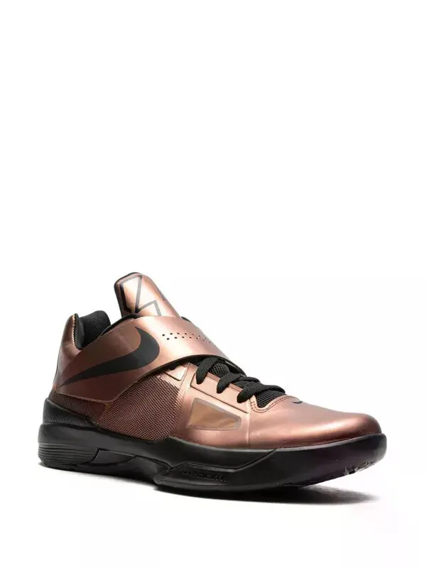 Nike Kd 4 Metallic Copper/black Sneakers - Brown