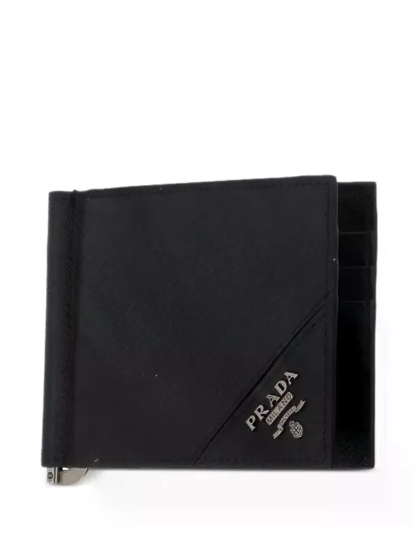 Prada Logo Plaque Wallet
