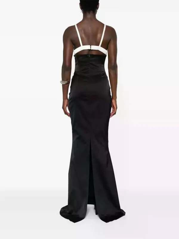 ALMAZ Exposed Corset Satin Gown