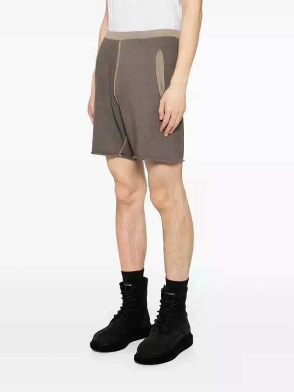 LABEL UNDER CONSTRUCTION Cotton Shorts With Elasticated Waistband