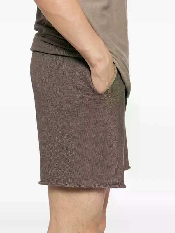 LABEL UNDER CONSTRUCTION Cotton Shorts With Elasticated Waistband