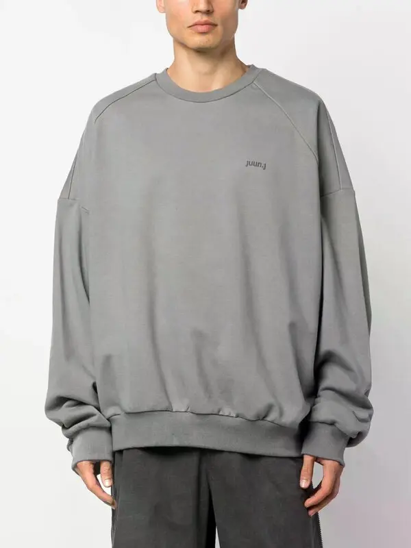 JUUN.J Logo-embroidered Cotton Sweatshirt